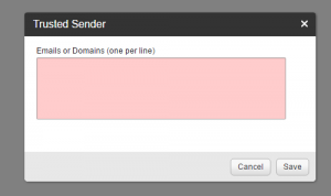 Adding Trusted Sender (Email or Domain) in Smartermail - Mondoze Cloud