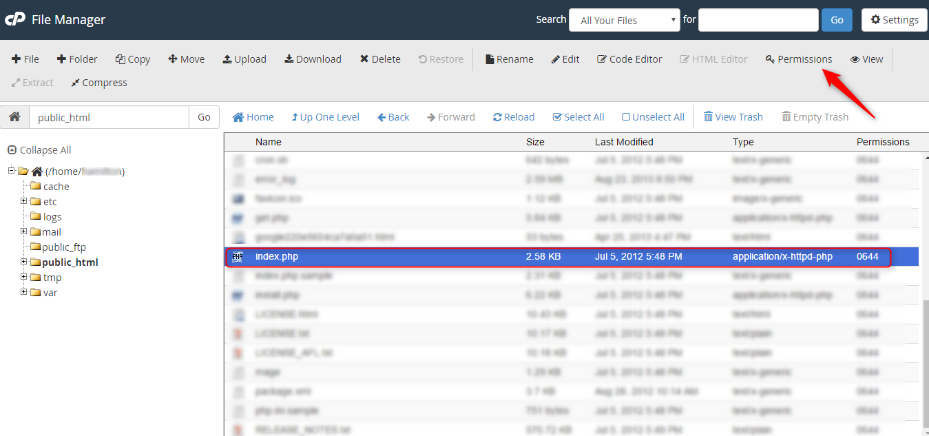 How to Change The File Permission in cPanel - Mondoze Cloud
