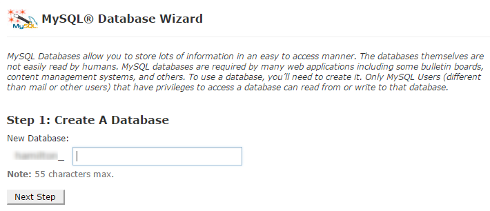How To Create Mysql Database In Cpanel With Mysql® Database Wizard Mondoze Cloud