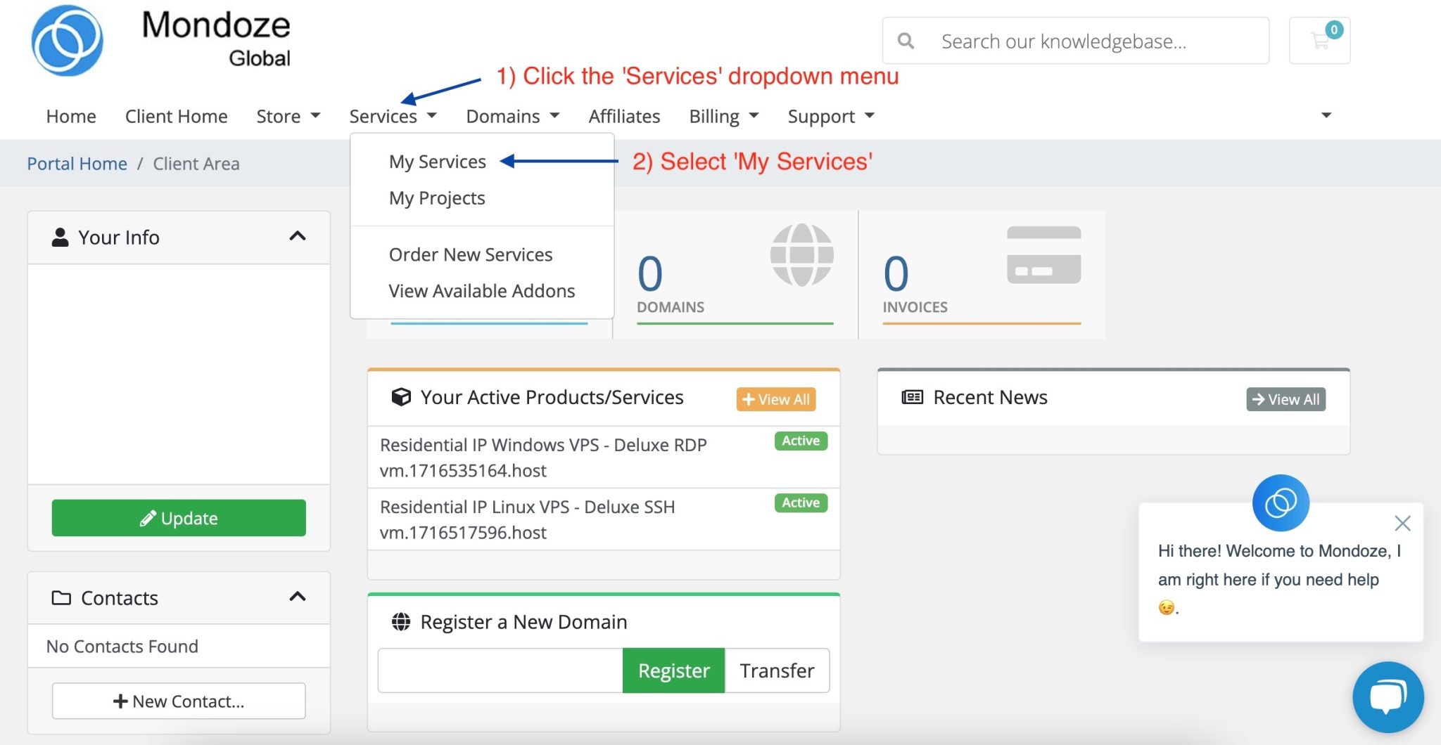 How to Find Your Port Numbers For Residential IP Windows VPS - Mondoze ...